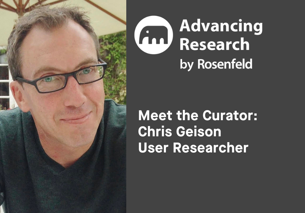 Meet our Conference Curator, Chris Geison | Advancing Research 2024